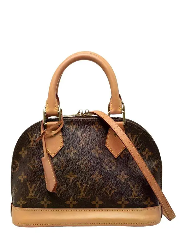 LOUIS VUITTON 2019 Monogram Alma Bb Satchel - Brown
