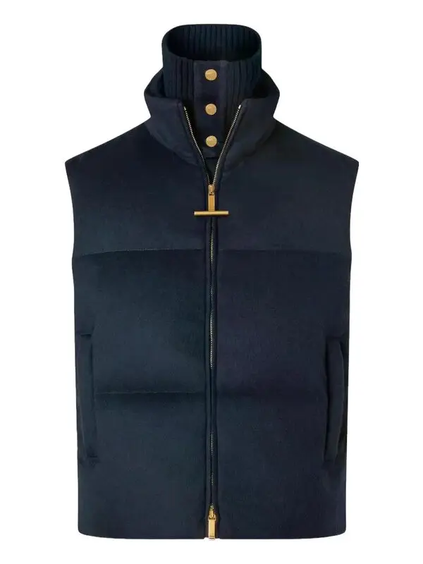 Thom Browne Ripstop Down Filled Vest - Blue