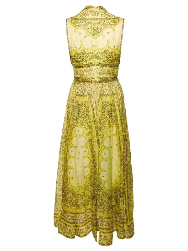 Zimmermann Matchmaker Paisley-print Dress - Yellow