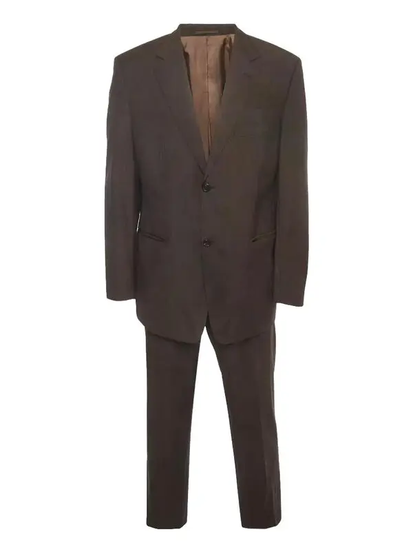 BOSS Tizian Parma Pinstripe-pattern Suit - Brown
