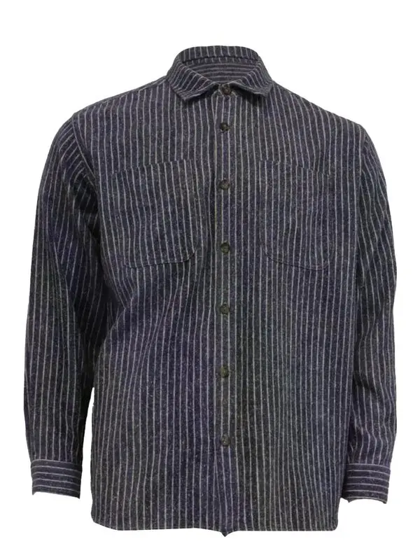 ISABEL MARANT VINTAGE Striped Button-down Shirt - Blue