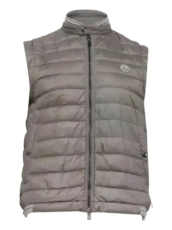 Moncler Quilted Zip-up Gilet - Grey