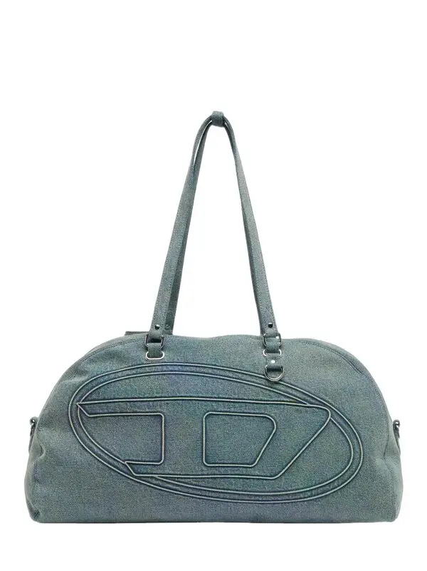DIESEL® 1dr Dome Duffle Bag In Denim - Blue