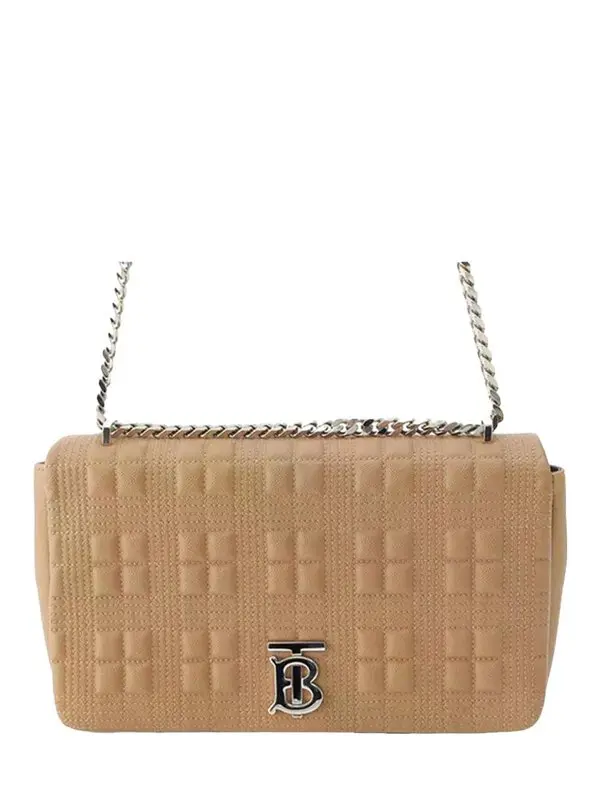 Burberry 2018-2023 Medium Quilted Lambskin Lola Crossbody Bag - Brown