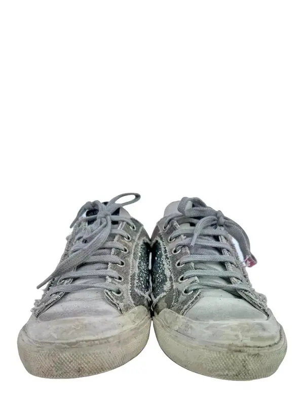 GOLDEN GOOSE Super-star Glittered Sneakers - Grey