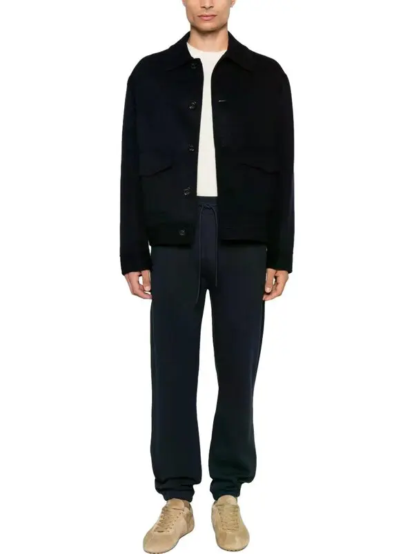 LARDINI Button-up Pocket-detail Shirt Jacket - Blue