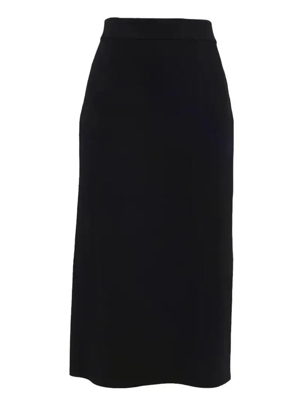 THE FRANKIE SHOP Knitted Midi Skirt - Black