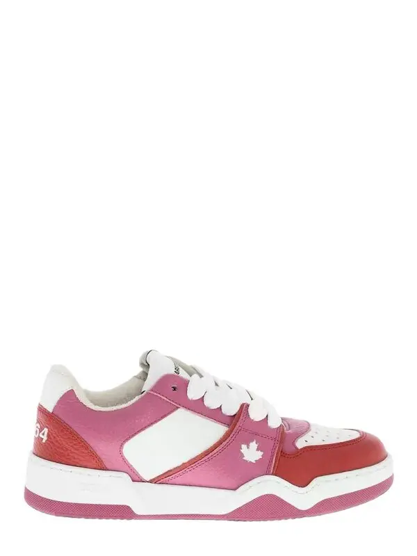 Dsquared2 Leather Panelled Sneakers - Pink