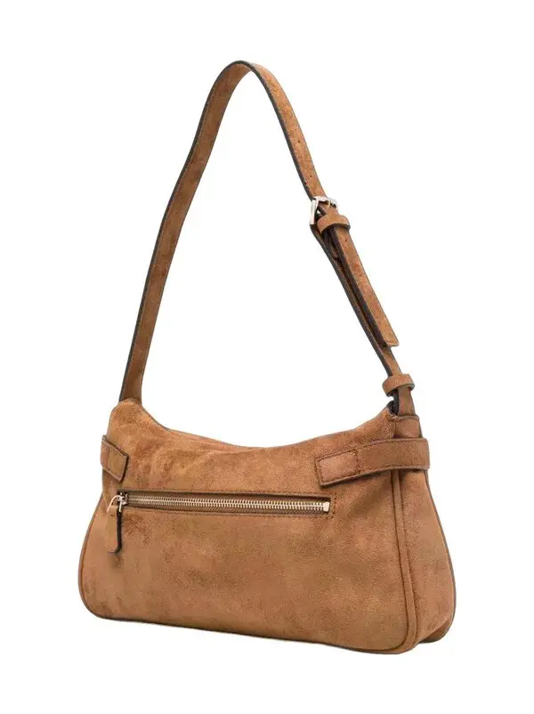 Guess Twist-lock Shoulder Bag - Brown