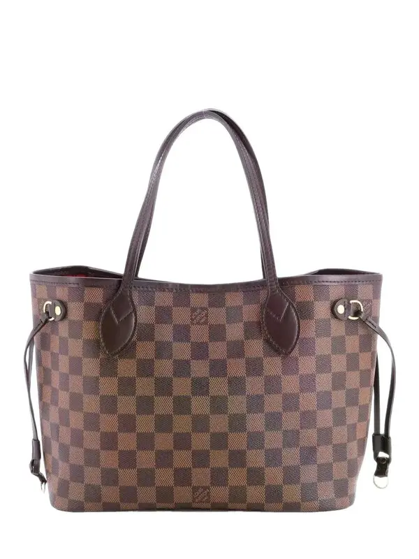 LOUIS VUITTON Neverfull Nm Damier Pm Tote Bag - Brown