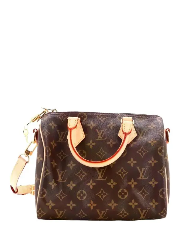 LOUIS VUITTON Speedy Bandouliere 25 Monogram Satchel - Brown