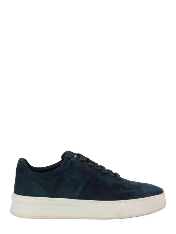 TOD'S T-logo Suede Sneakers - Blue