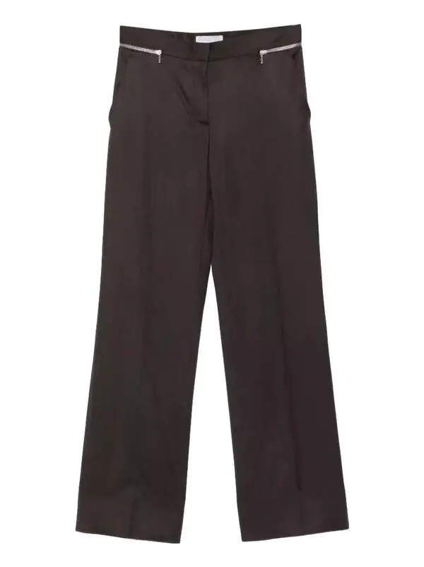 Stella McCartney Zip-detail Tailored Trousers - Brown