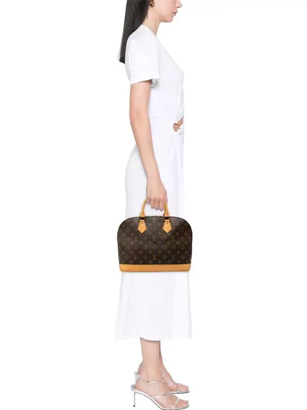 LOUIS VUITTON 2004 Monogram Alma Pm Handbag - Brown