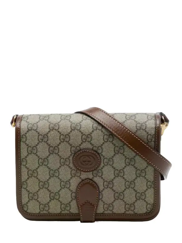 Gucci 2016-2026 Mini Gg Supreme Interlocking G Crossbody Bag - Neutrals