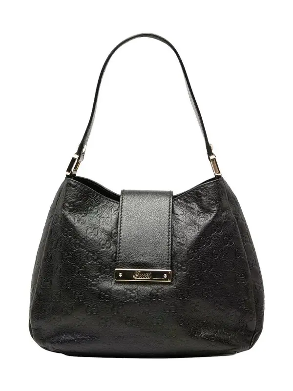 Gucci 2000-2015 Medium Guccissima New Ladies Shoulder Bag - Black