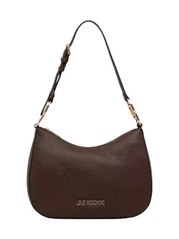 Moschino Logo-lettering Shoulder Bag - Brown