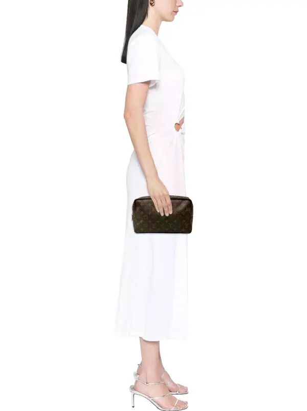LOUIS VUITTON 1992 Monogram Trousse Toilette 28 Clutch Bag - Brown