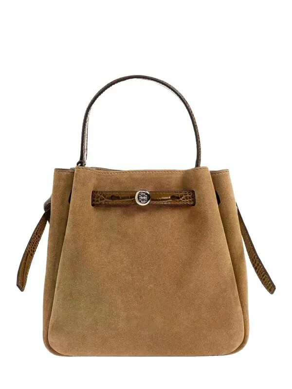 Tory Burch Romy Suede Bucket Bag - Neutrals