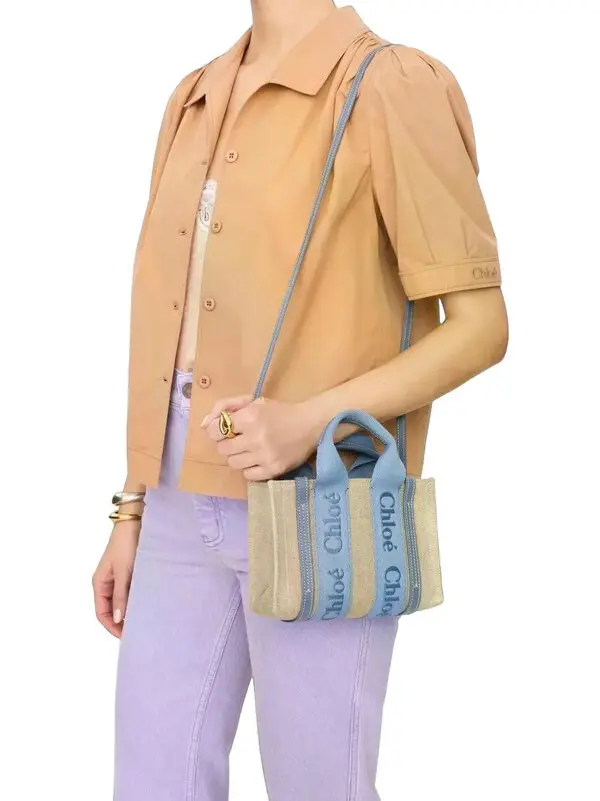 Chloé Woody Logo-print Tote Bag - Neutrals