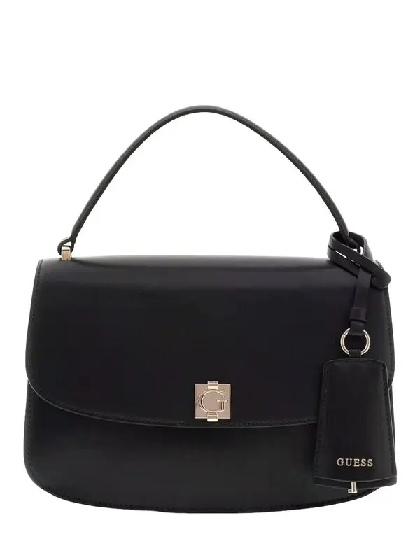 Guess Amorette Grained Shoulder Bag - Black