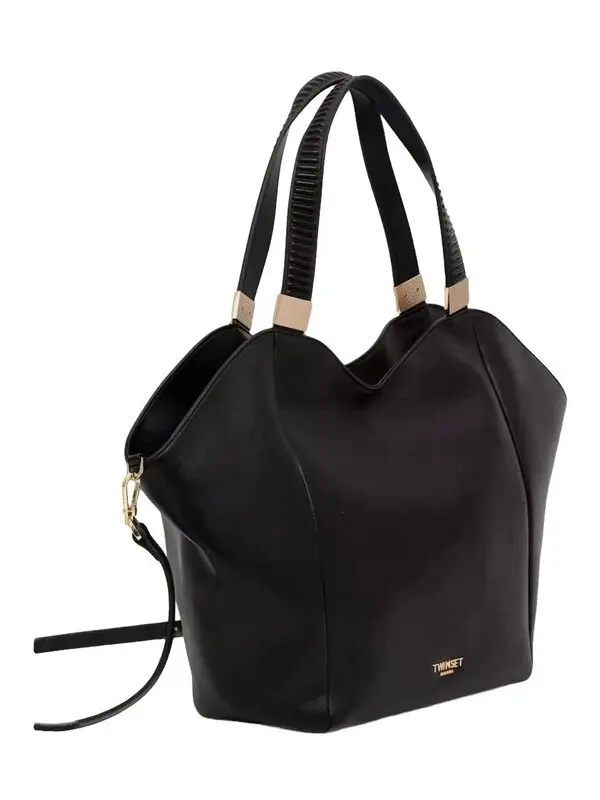 TWINSET Logo-lettering Tote Bag - Black