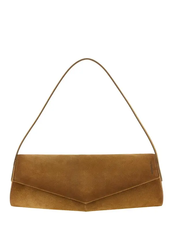 JIL SANDER Suede Shoulder Bag - Brown