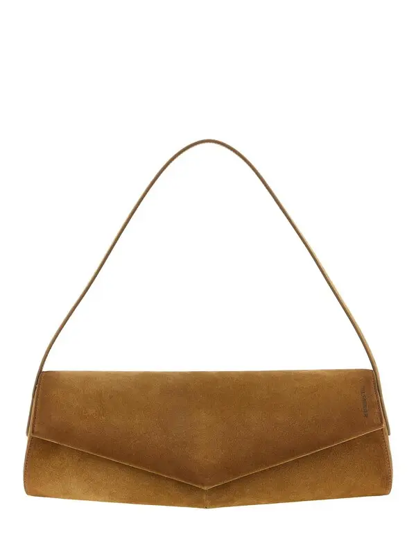 JIL SANDER Suede Shoulder Bag - Brown