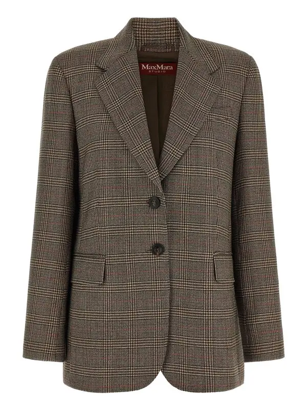 Max Mara Mstalca Wool Blazer - Brown
