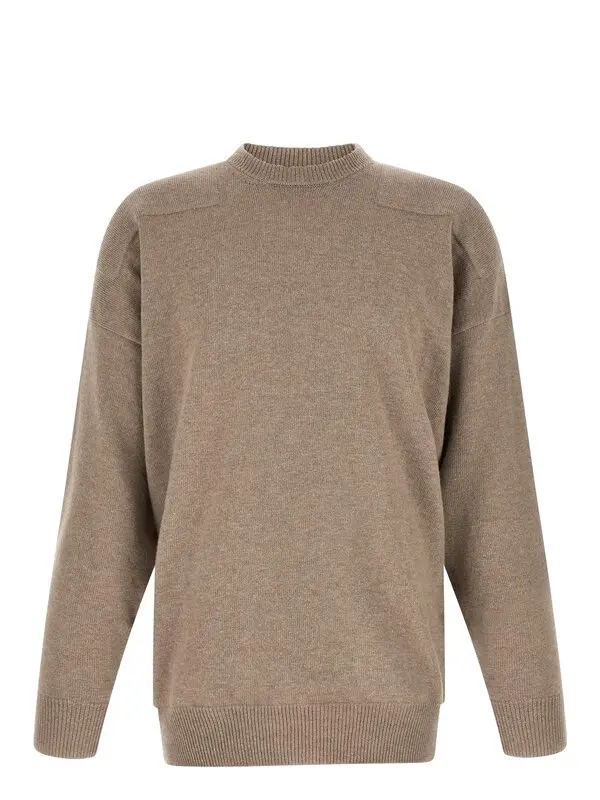 JIL SANDER Mélange Wool Pullover - Cream
