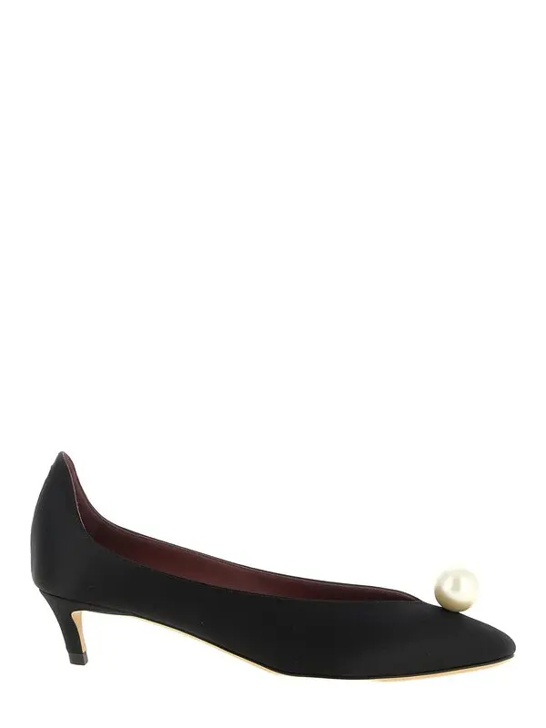 Magda Butrym Silk Blend Pearl Pumps - Black