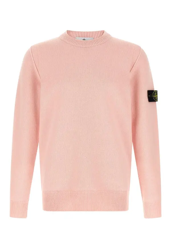 Stone Island Crew Neck Sweater - Pink