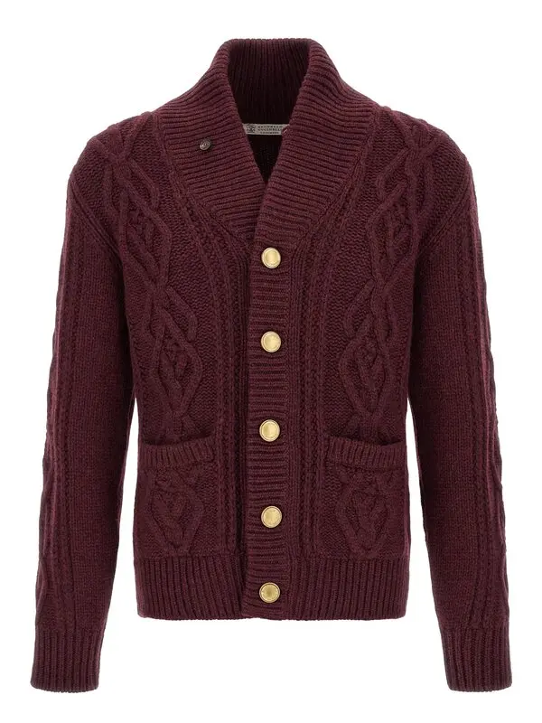 Brunello Cucinelli Cashmere Piuma Cardigan - Multicolor