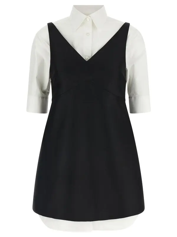 Balenciaga Chemisier Ibrido Dress - Multicolor