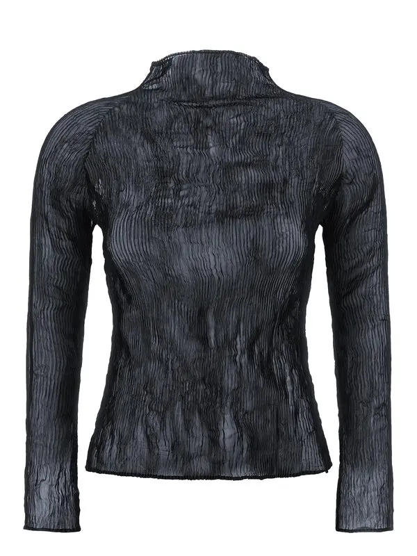 Issey Miyake Chiffon Twist 1 Sweater - Black