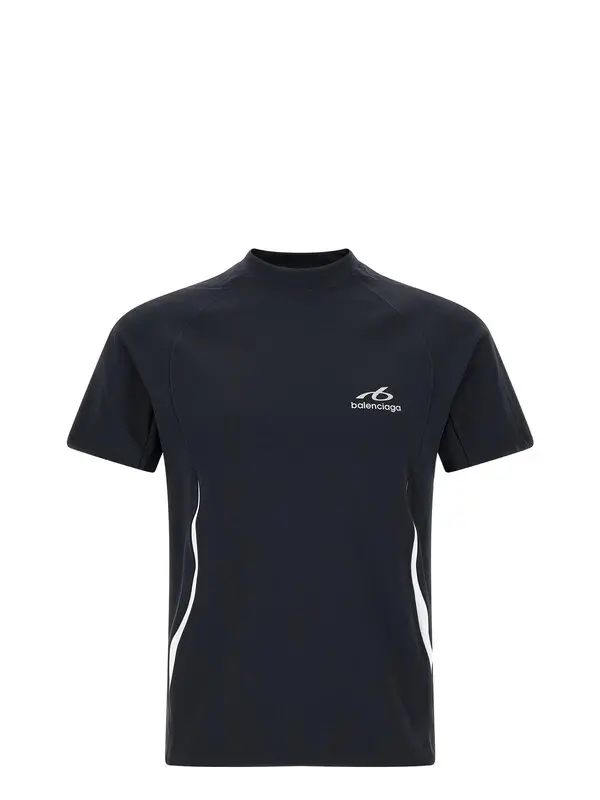 Balenciaga Stretch Technical T-shirt - Blue