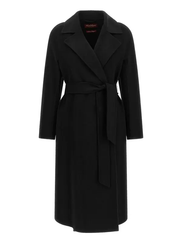 Max Mara Mstcles Wool-cashmere Coat - Black