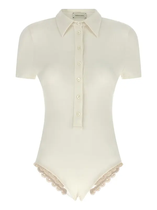 Magda Butrym 01' Bodysuit - White