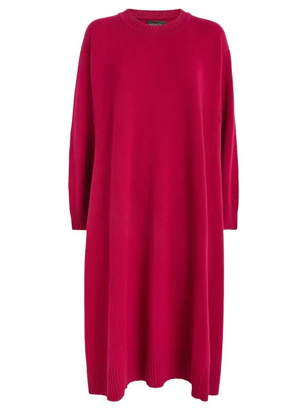 Eskandar Cashmere A-line Sweater Dress - Pink
