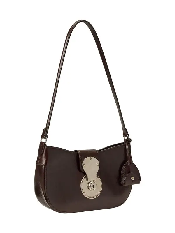 Ralph Lauren Small Calfskin Ricky Shoulder Bag - Brown