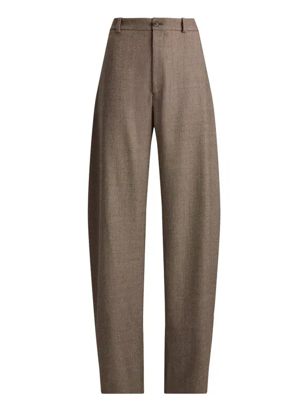 Ralph Lauren Tweed Leandre Trousers - Brown