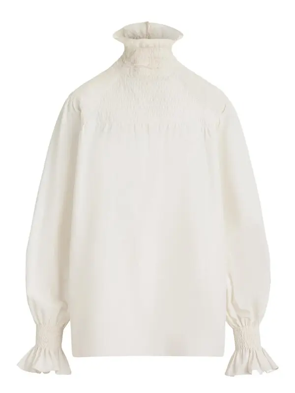 Ralph Lauren Poplin Maddison Blouse - Nude
