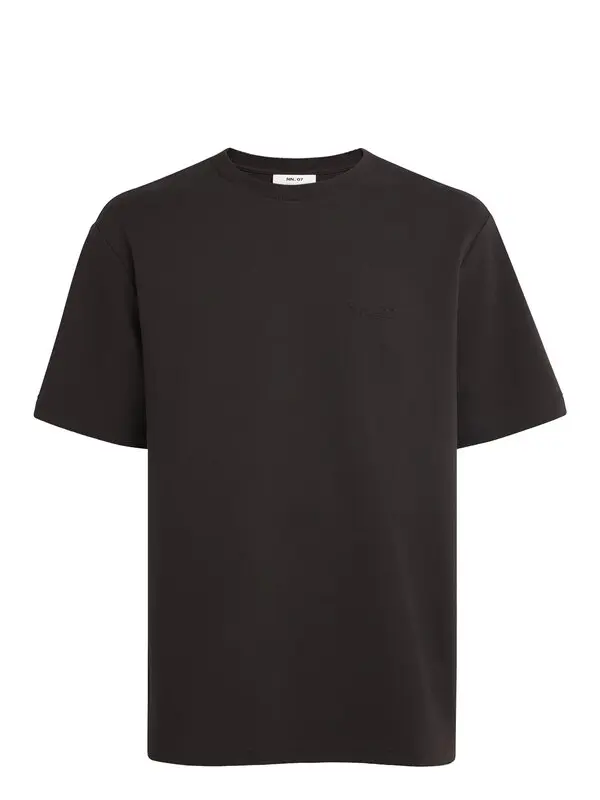 NN.07 Relaxed Logo Nat T-shirt - Brown
