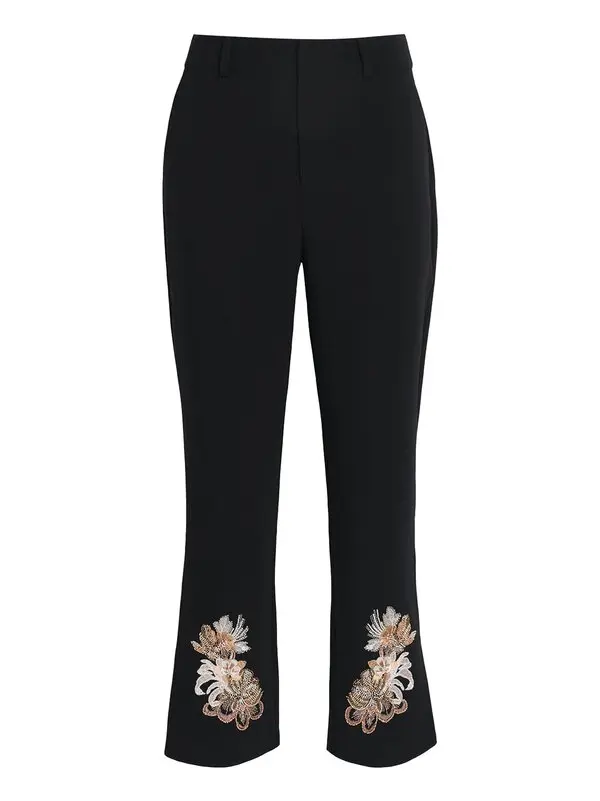 Cinq À Sept Beaded Kerry Trousers - Black