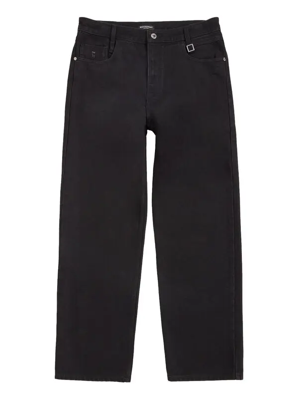 WOOYOUNGMI Straight Jeans - Black