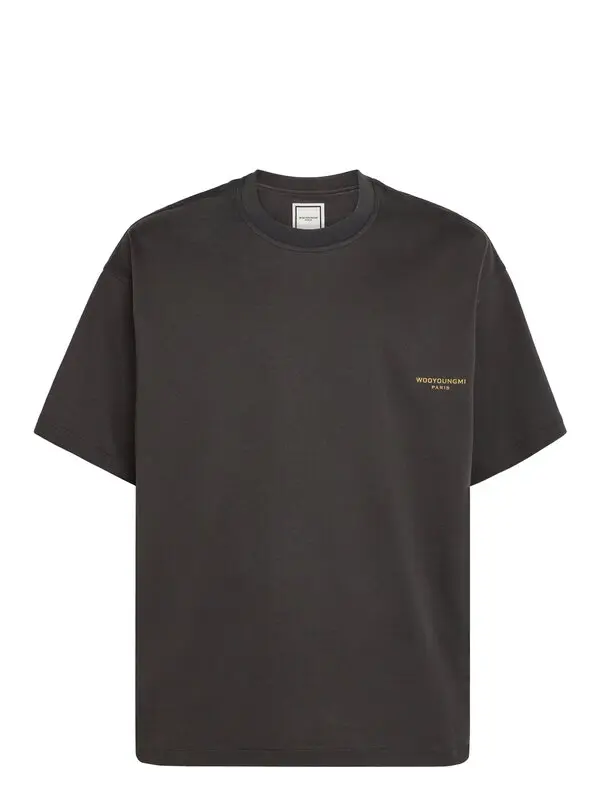 WOOYOUNGMI Cotton Graphic Print T-shirt - Grey