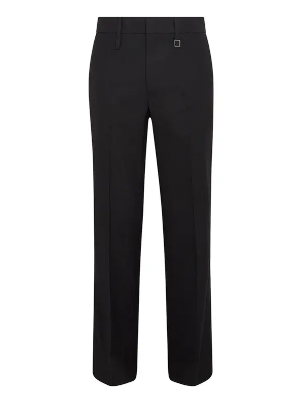 WOOYOUNGMI Wool Straight Trousers - Black
