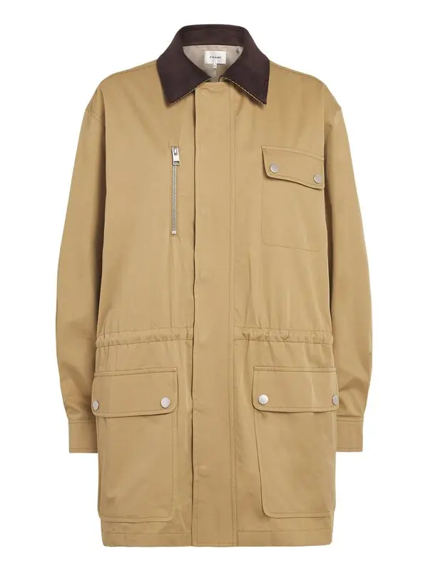 FRAME Cotton Twill The Safari Jacket - Beige