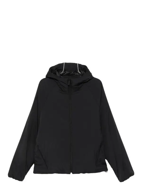 Herno Zip-up Hooded Padded Jacket - Black