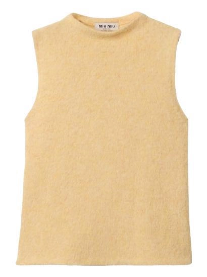 Miu Miu Wool Vest - Cream